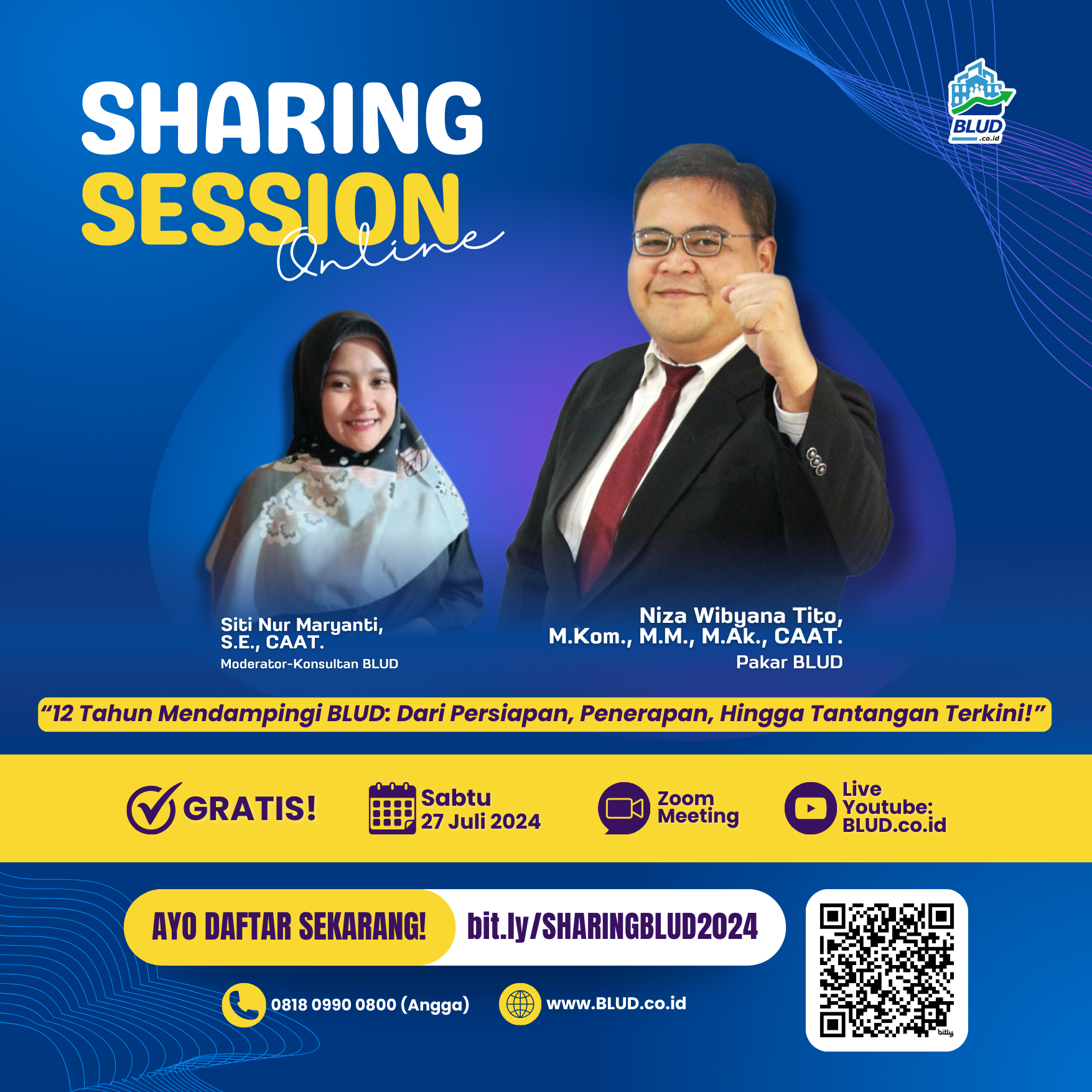 Pendaftaran Sharing Session - BLUD.co.id